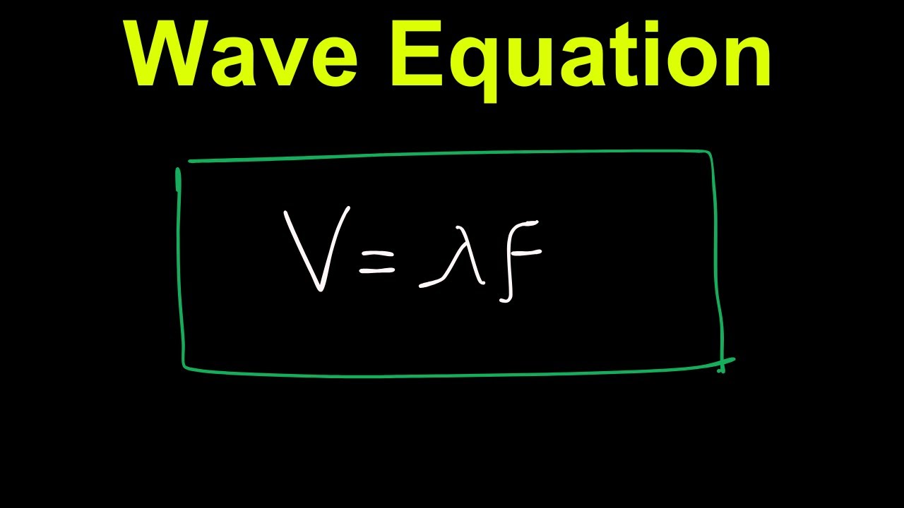 Wave Equation Wave Motion Saynis Youtube