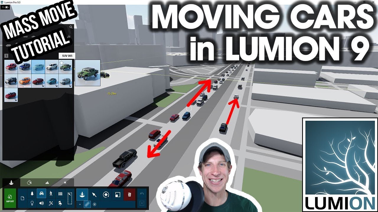 Moving Cars In Lumion 9 With Mass Move Lumion Animation Tutorial