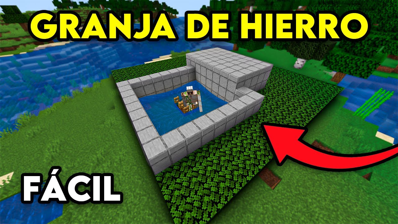Como Hacer La Granja De Hierro Más Fácil Tutorial Minecraft 1 20 Java