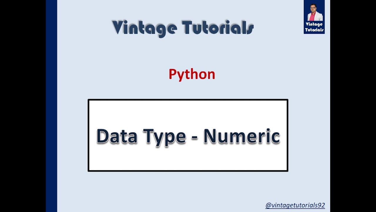 Python Numeric Data Type Brief Youtube