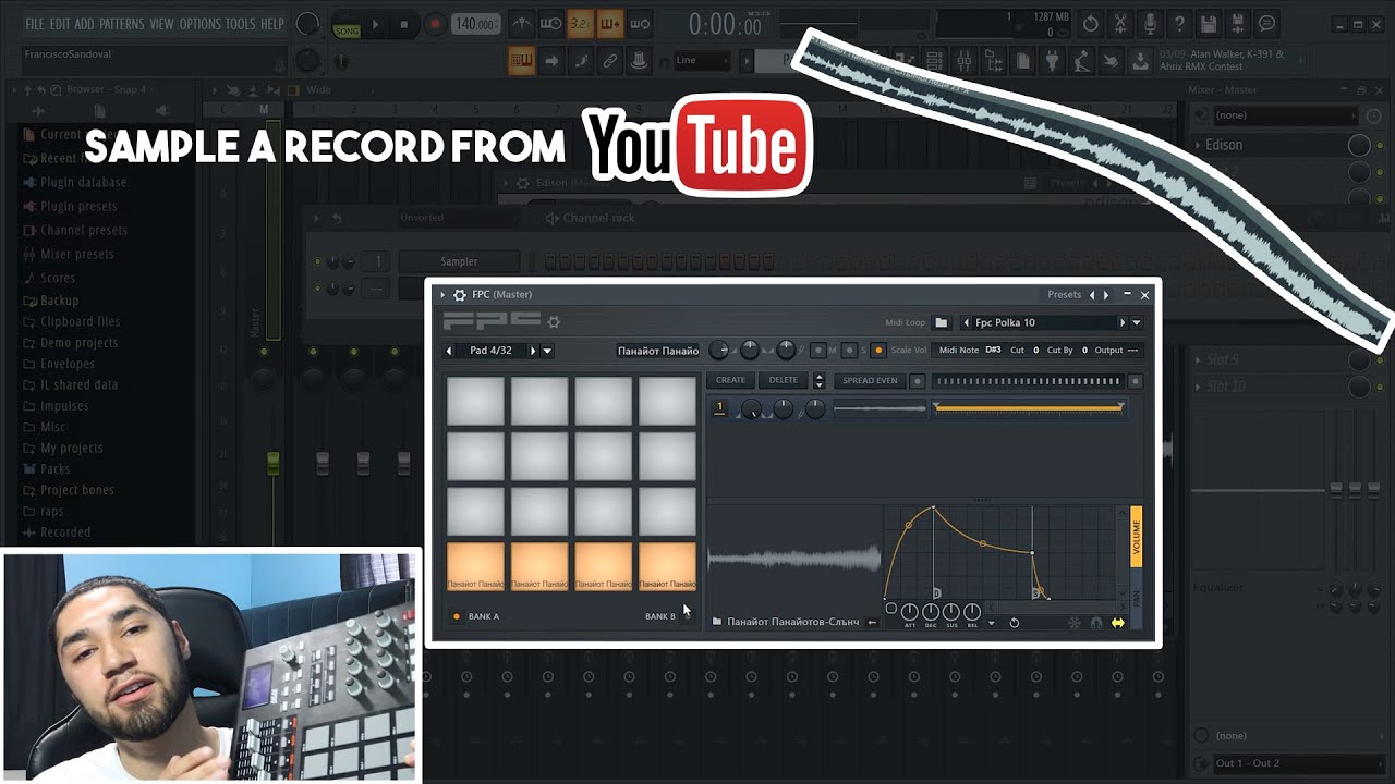 How To Sample A Record From Youtube Fl Studio Tutorial Youtube