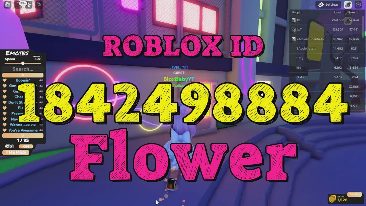 Flower Roblox Song Codes Youtube