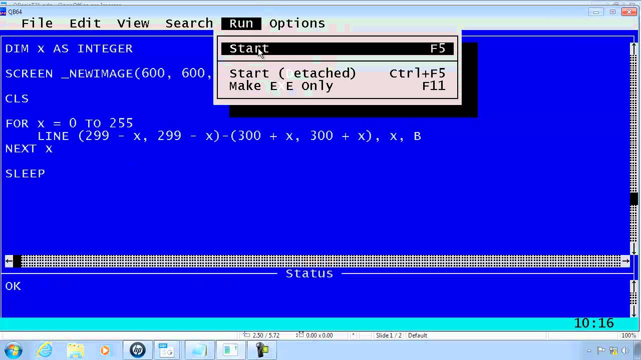 Qbasic Programming Tutorial 9 Getting Users Input Qbasic Learn Code