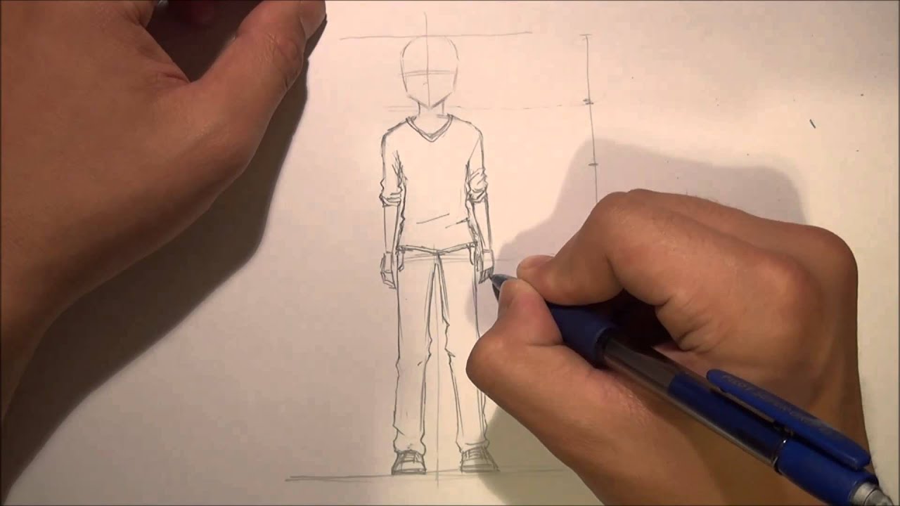 How To Draw Anime Male Body Proportions Great S Hand Drawn Notes Draw