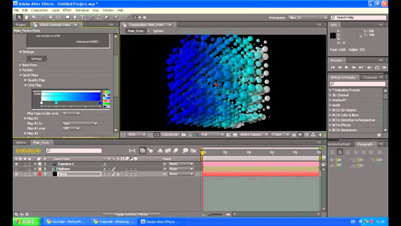 Trapcode Form 3d Cube Free Projects Youtube