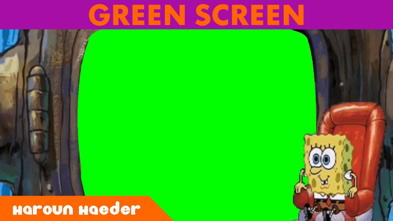 Spongebob Watching Tv Green Screen Youtube