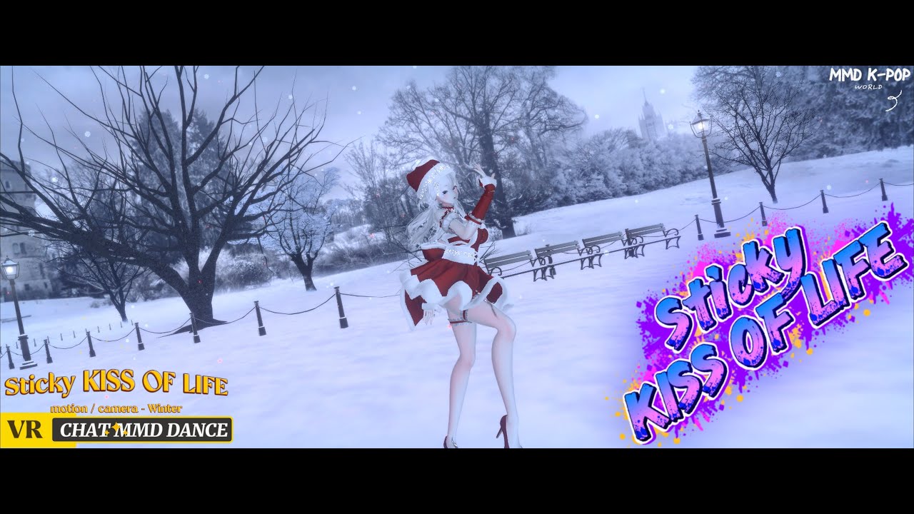 Sticky Kiss Of Life Vrchat Mmd Dance Youtube