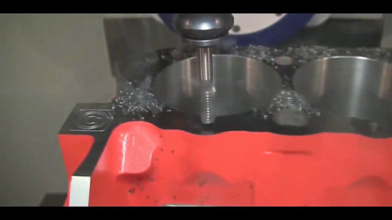 Cnc Processing Thread End Mill Youtube