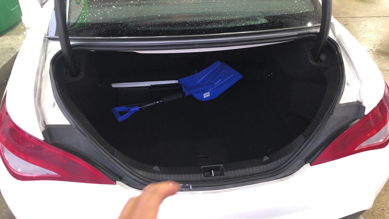 Spare Tire Location And Access Mercedes Benz Cla Youtube