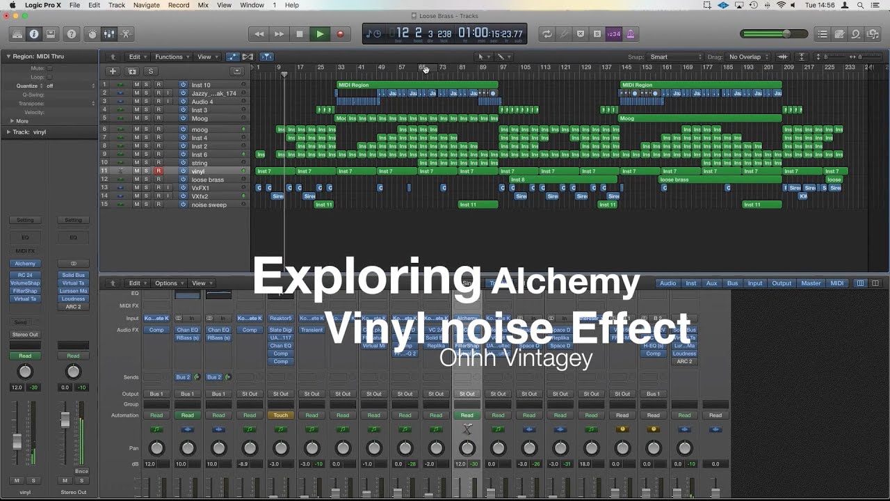 Alchemy Logic Pro Tutorial The Sampled From Vinyl Effect Youtube