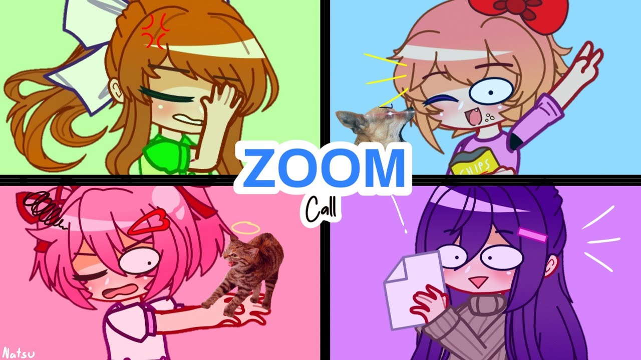 Zoom Call Ddlc Animatic Gn Edition Itsnatsu Youtube