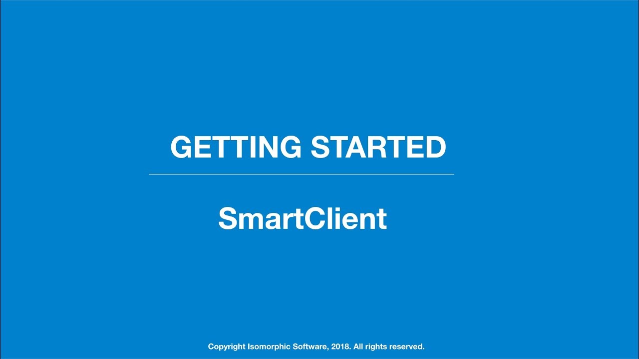 Getting Started With Smartclient Youtube