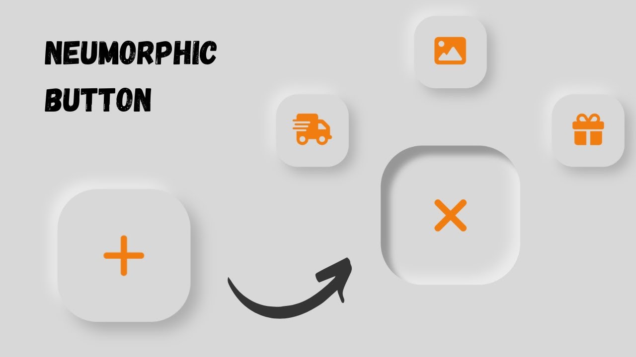How To Make Neumorphic Ui Buttons Using Html Css Js Youtube
