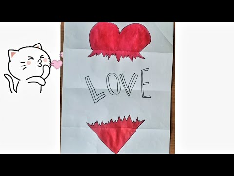 How To Draw A Love Attack Folding Surprise Super Easy Youtube