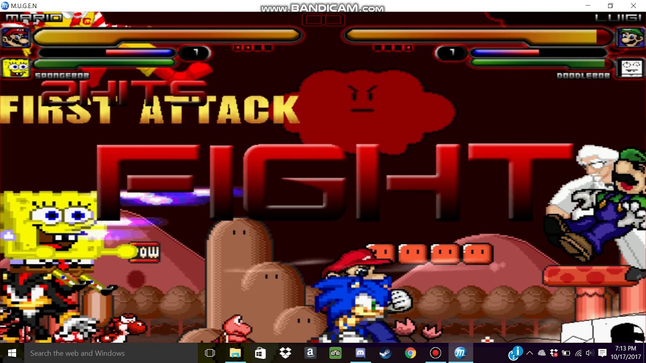 Mugen Battle 7 Team Mario Vs Team Luigi 4v4 Patch Youtube