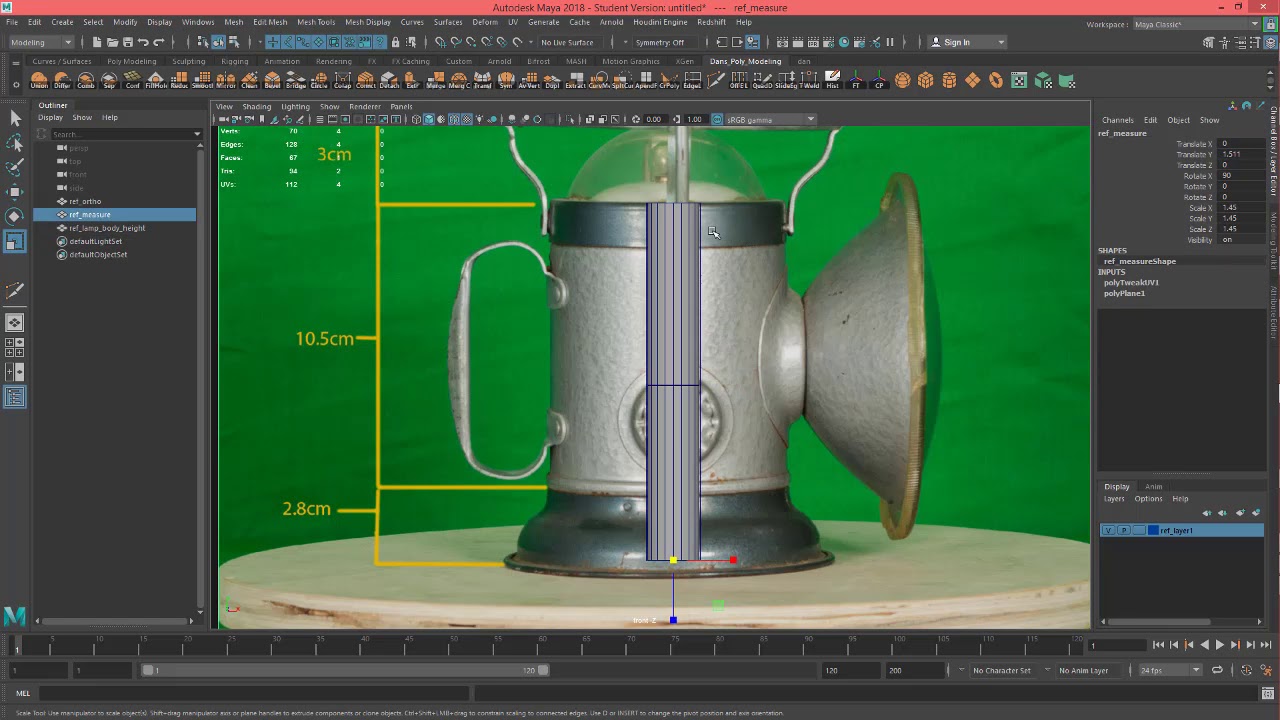 Maya Reference And Blocking Out Model Youtube
