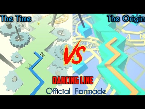 Dancing Line Official Vs Fanmade The Time Remix Youtube