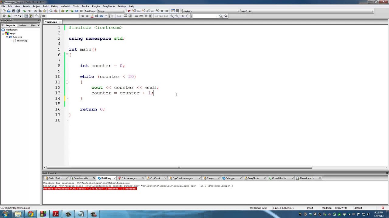 C Programming Tutorials 11 Loops For And While Youtube