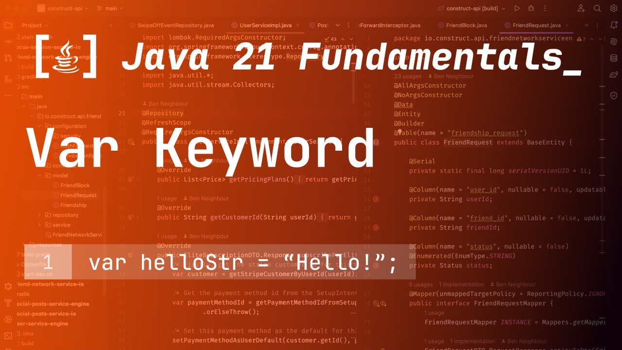 22 The Var Keyword In Java 21 Youtube