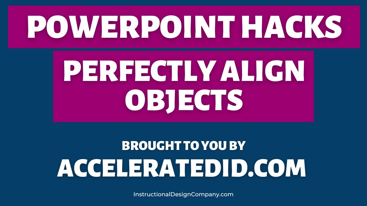 Powerpoint Design Hacks Perfectly Align Objects Every Time Youtube