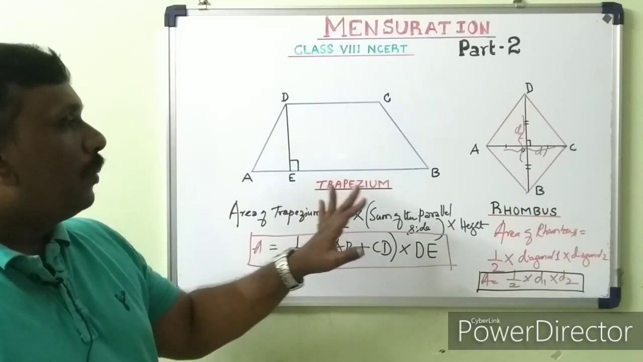 Class 8 Ncert Mathematics Mensuration Part 2 Youtube