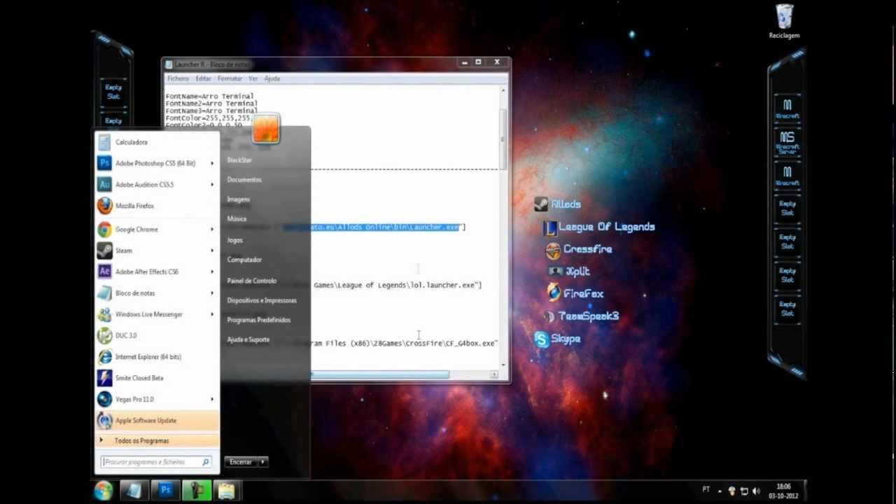 Personalizaçao Do Pc Como Editar Skins Do Rainmeter Youtube