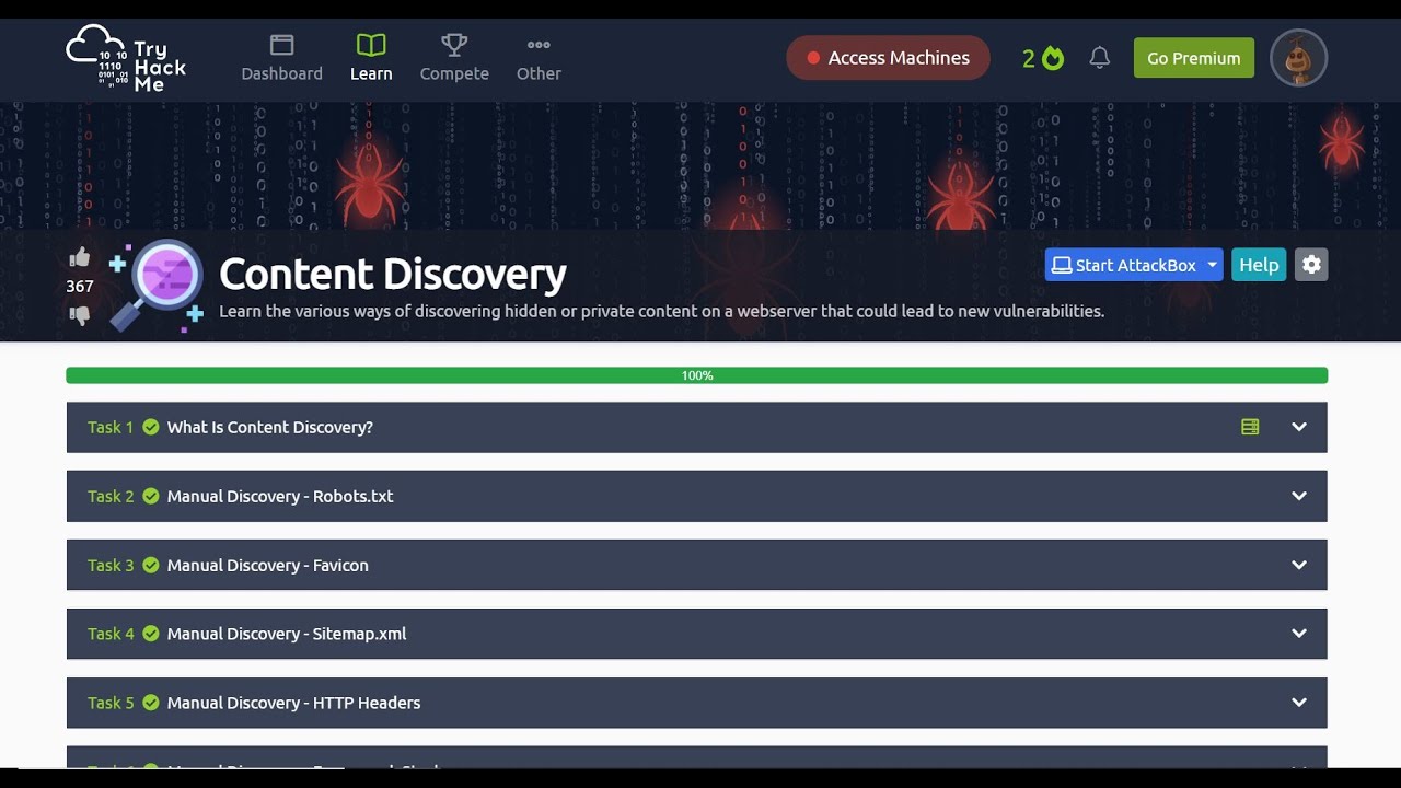 Content Discovery Jrpenetrationtester Tryhackme 2021 Youtube