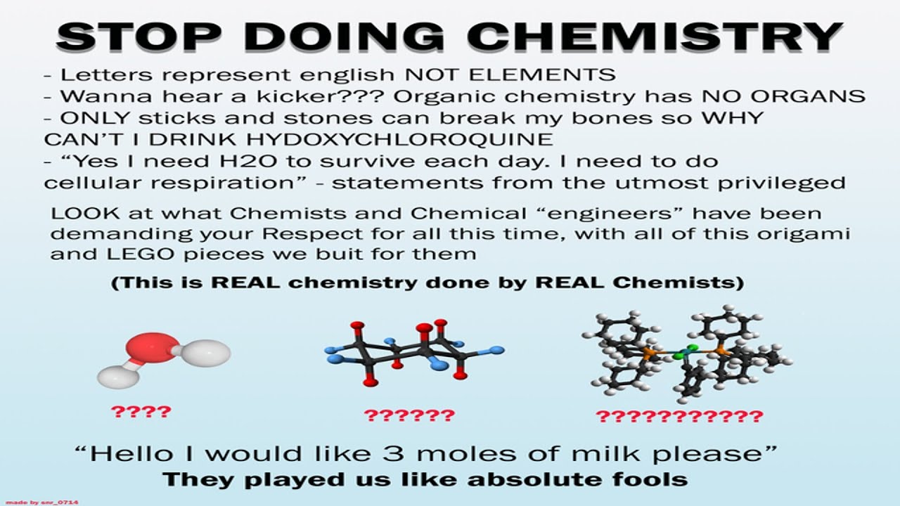 Stop Doing Chemistry Youtube