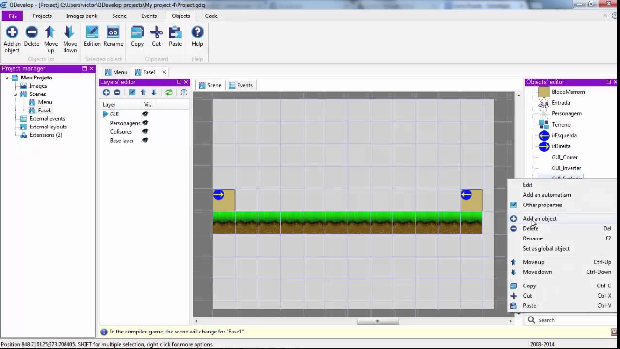 Gdevelop Interface Youtube