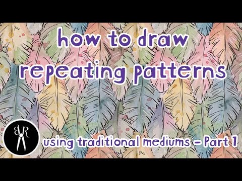 How To Draw A Repeating Pattern Tutorial Part 1 Youtube