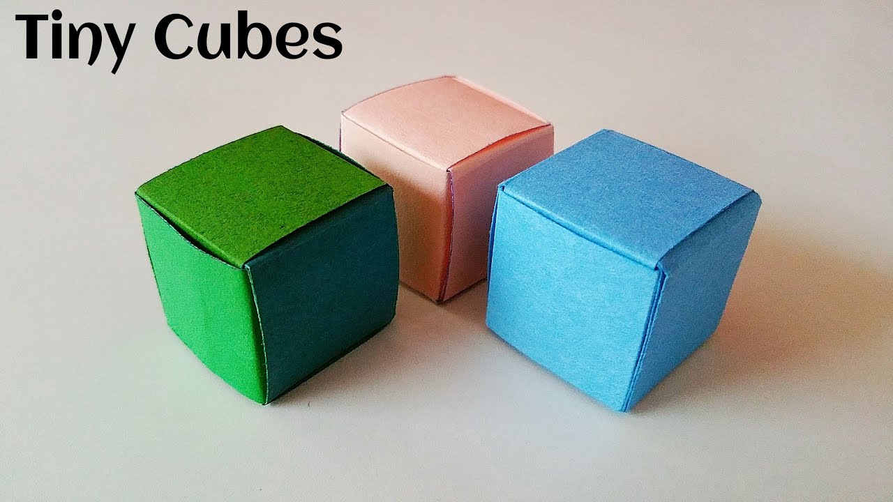 Modular Origami Paper Tiny Little Cute Cubes Paneer Cubes Building