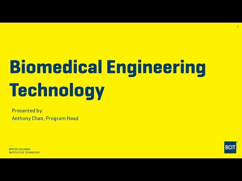 Biomedical Engineering Technology Diploma Full Time Bcit