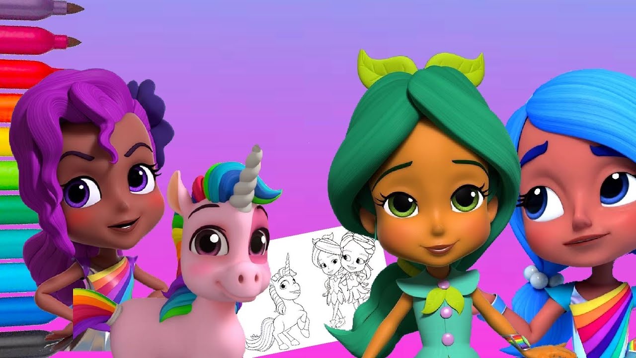 Rainbow Rangers Compilation Episode 7 Coloring For Kids Pepper