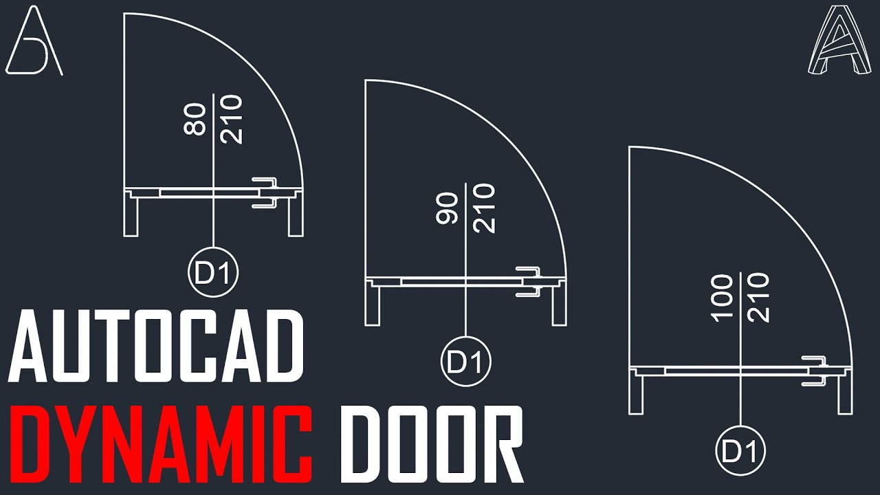 Autocad Dynamic Block Door How To Create Dynamic Block Gstarcad