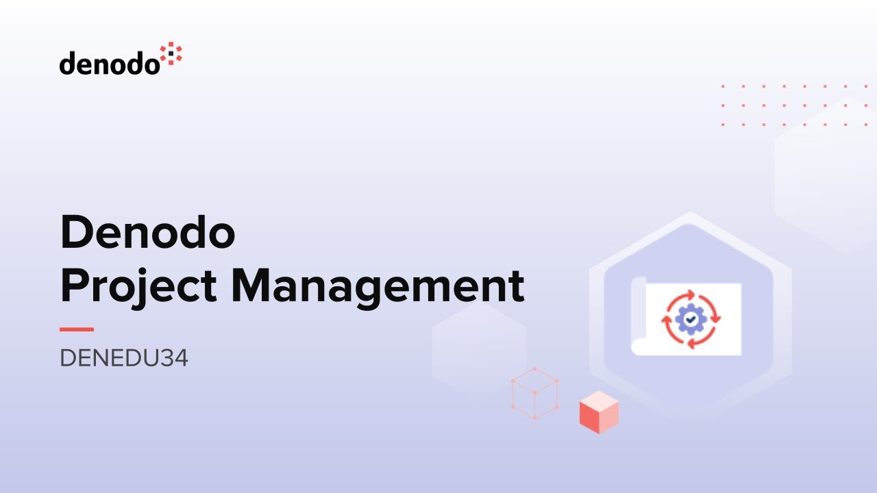 Denodo Project Management Course Overview Youtube