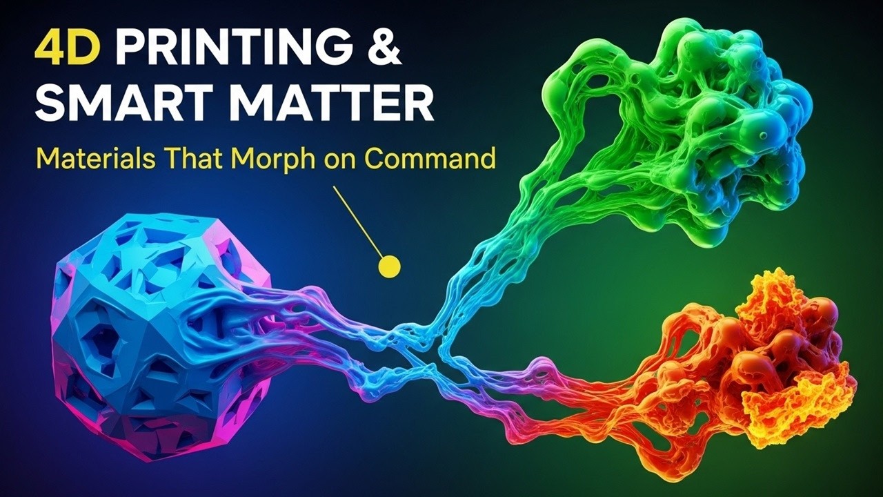 4d Printing Smart Matter Materials That Morph On Command Youtube