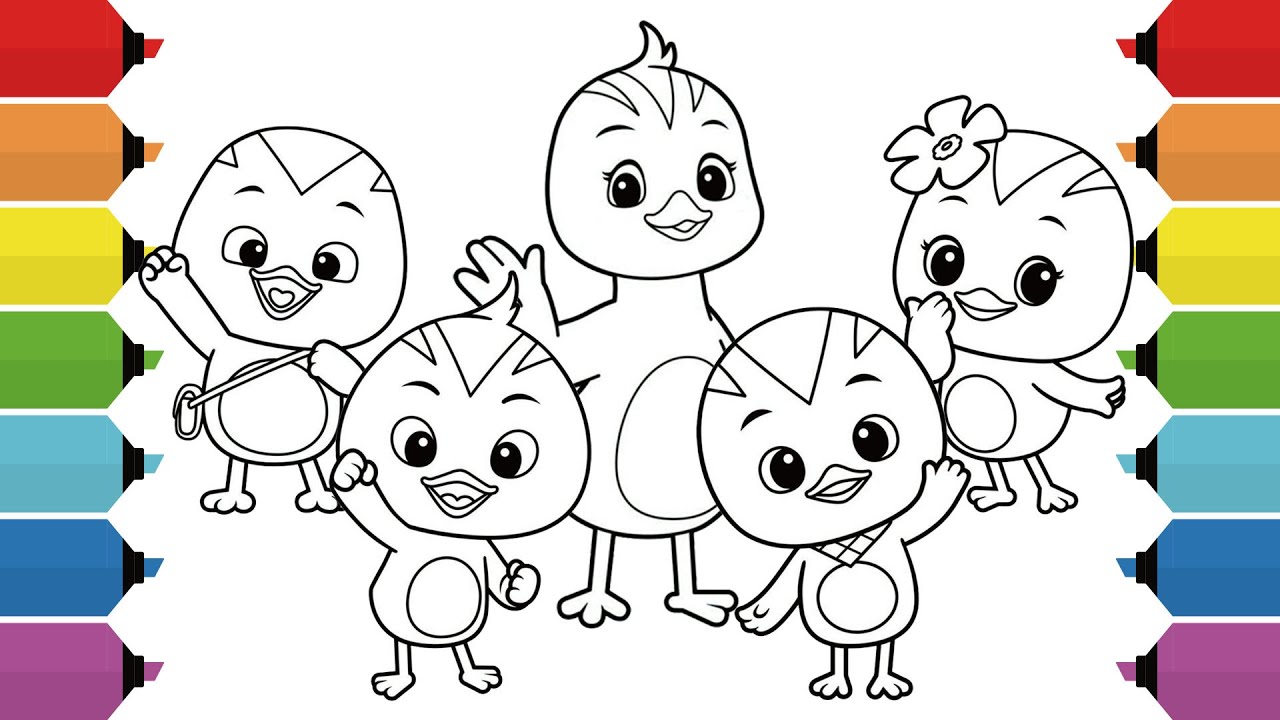 Katuri 엄마까투리 Coloring Pages 꽁지 마지 두리 세찌 엄마 Youtube