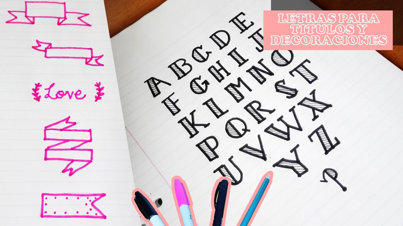10 Ideas De Letras Titulos Bonitos Para Apuntes Letra Para Titulos Images