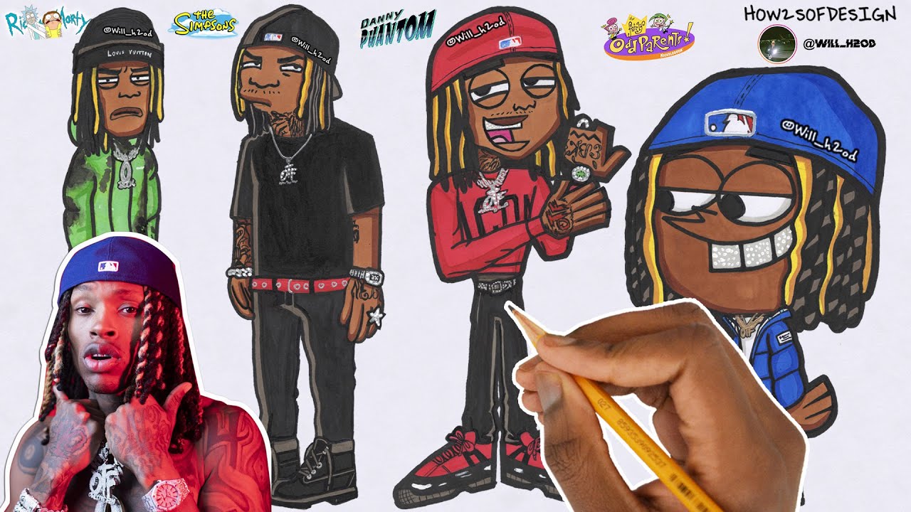 Draw King Von In 4 Styles Youtube