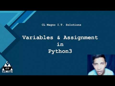 Variables And Assignment In Python3 Youtube