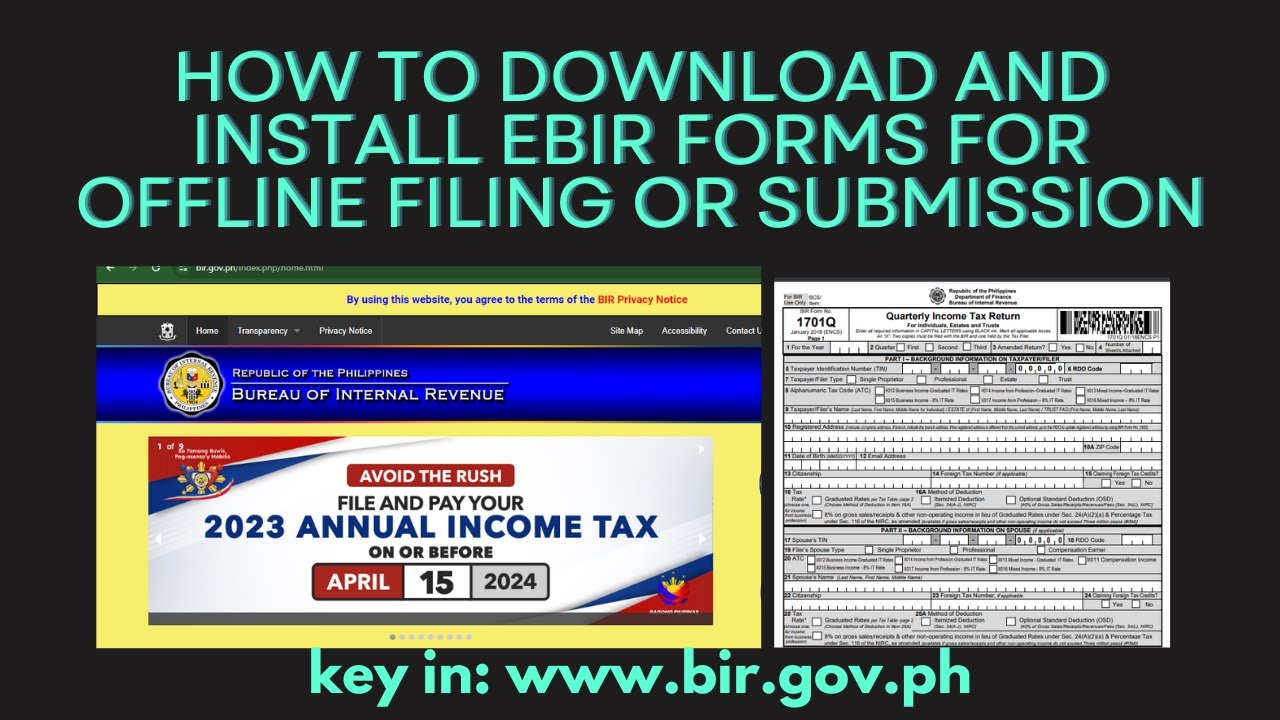 How To Download And Install The Ebir Forms For Offline Filing Or