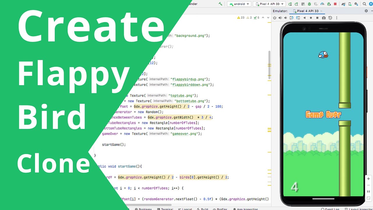 Let S Build Flappy Bird Clone In Android Studio Complete Tutorial