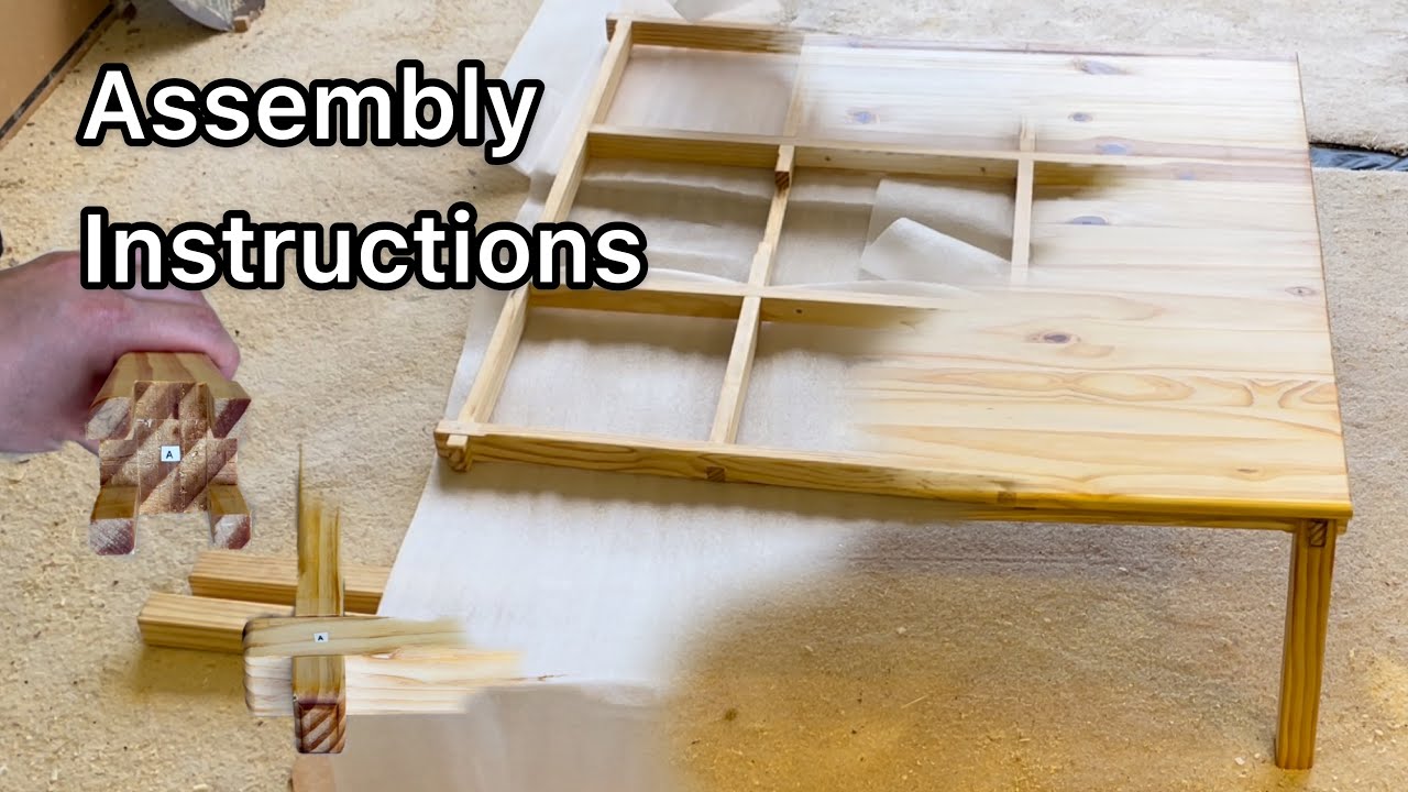 Assembling The Kotatsu Table Youtube