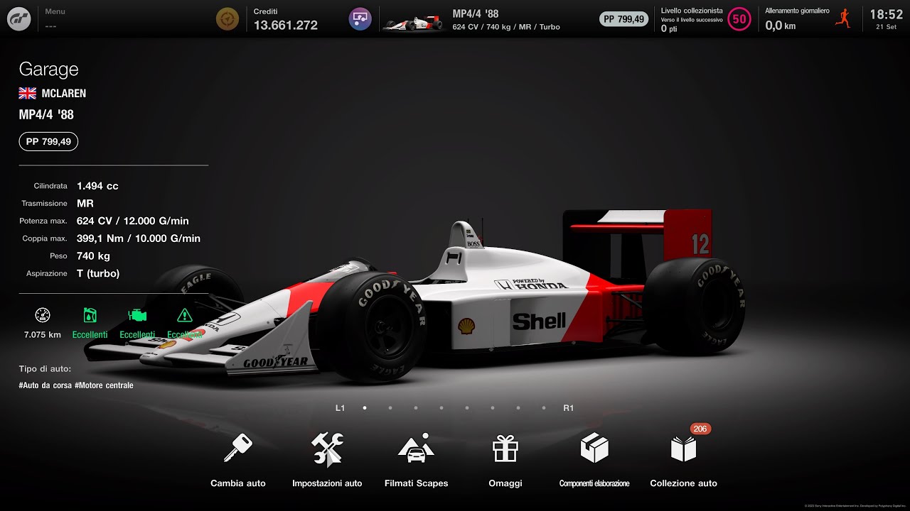 Gt7 Sardegna 800pp Mclaren Mp4 4 88 Youtube