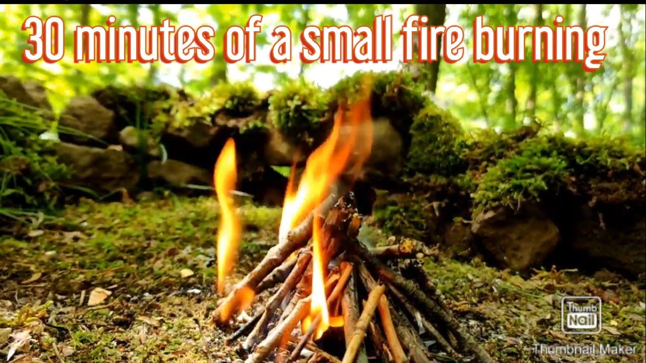 30 Minutes Of A Tiny Fire Burning Youtube