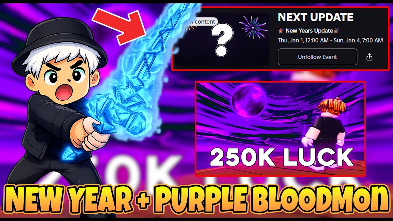 Update New Year Event Purple Blood Moon 2 Juta Luck Dan Diamond Rod