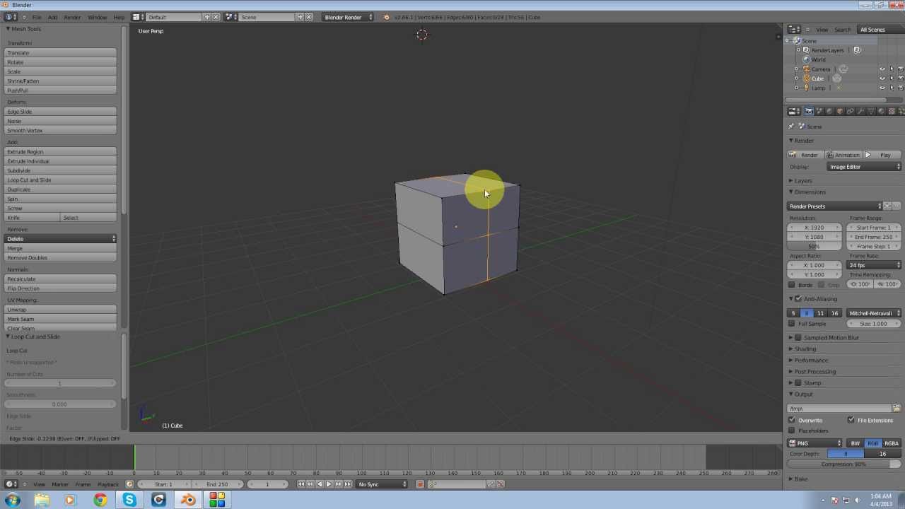 Blender Tutorial Loop Cutting Youtube