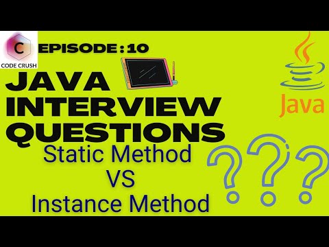 Java Interview Questions And Answers Static Method Vs Instance Method
