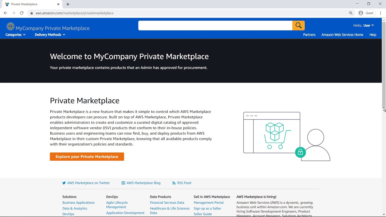 Aws Private Marketplace Overview Youtube