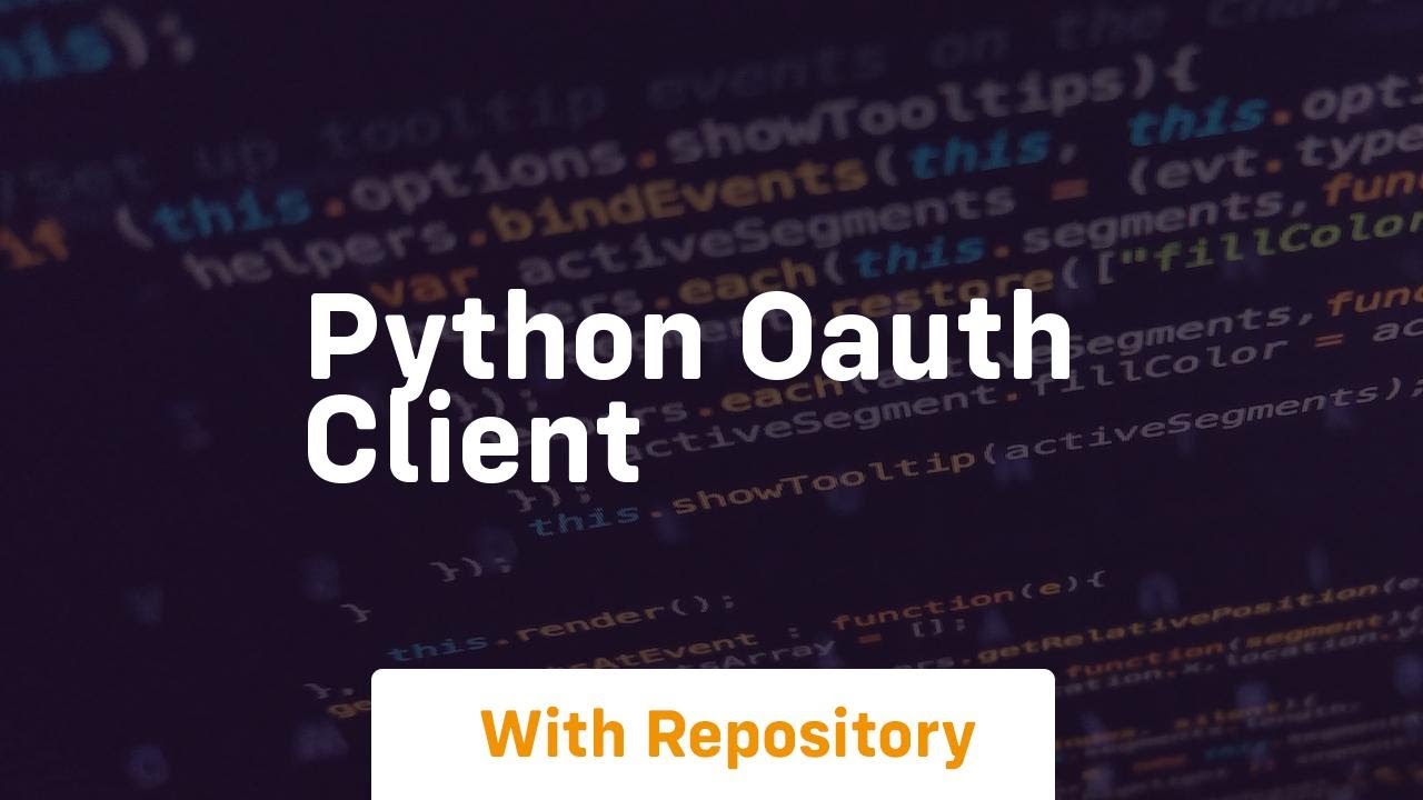 Python Oauth Client Youtube